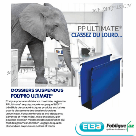 Dossiers suspendus armoire Polypro Ultimate pack de 10 - MFDIFFUSION